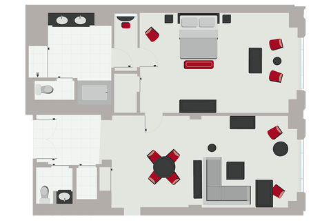 Grand One Bedroom Suite - The Palazzo | The Venetian Resort Las Vegas