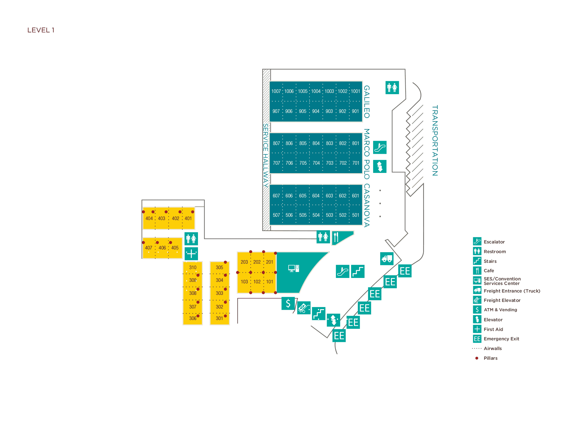 Expo Map & Floor Plan | The Venetian Convention & Expo Center Las Vegas