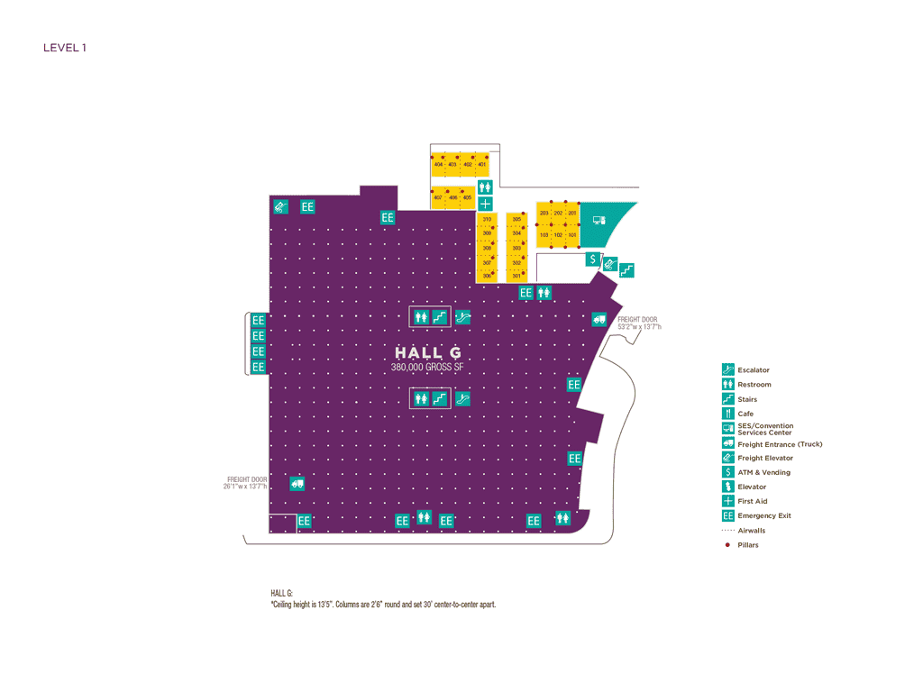 Expo Map & Floor Plan | The Venetian Convention & Expo Center Las Vegas