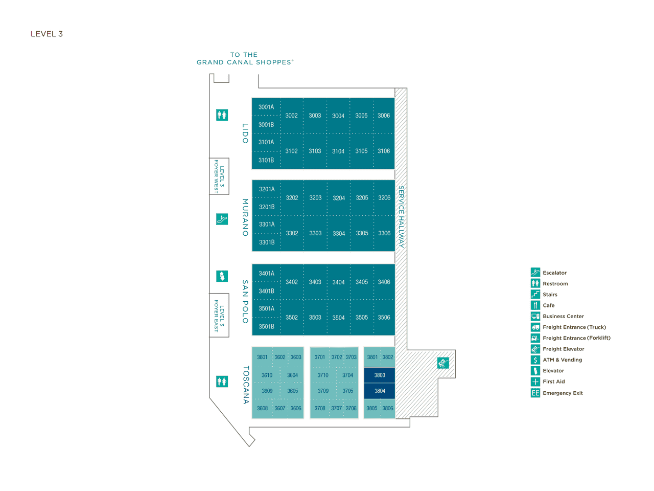 Expo Map & Floor Plan | The Venetian Convention & Expo Center Las Vegas