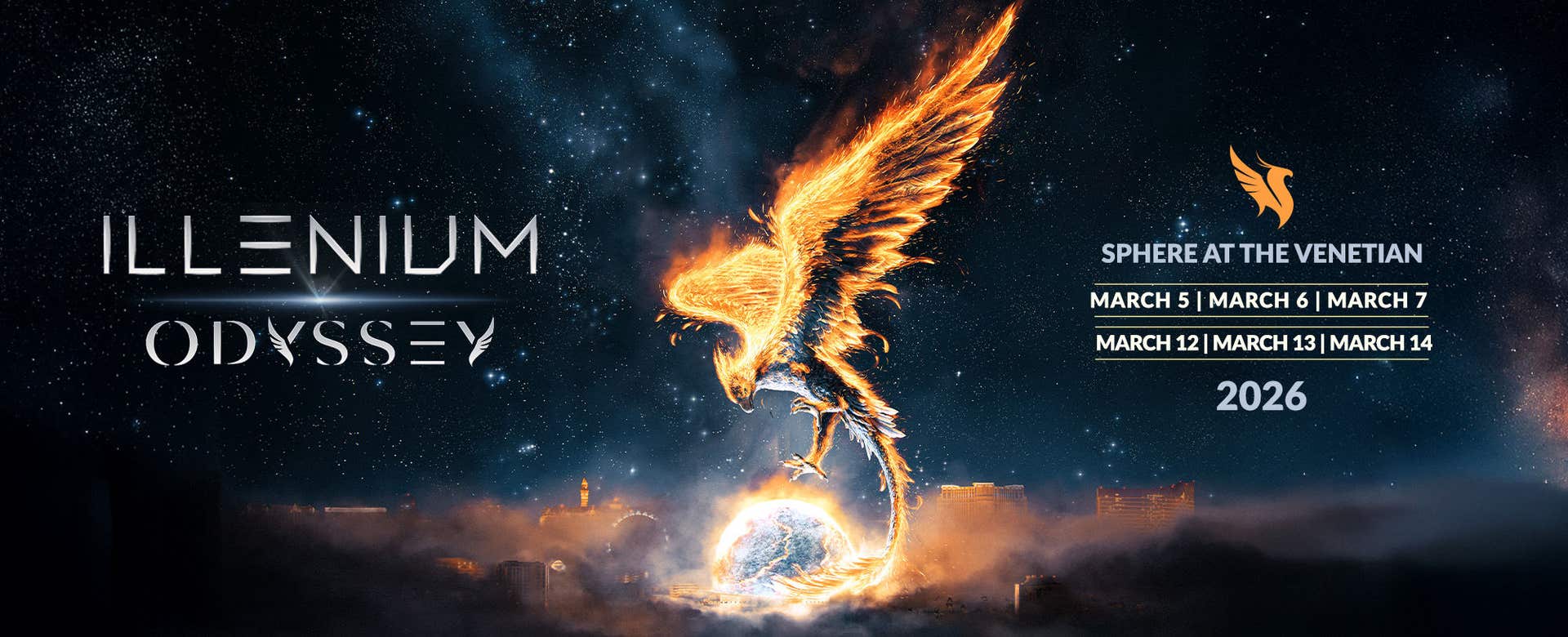 ILLENIUM PRESENTS ODYSSEY at Sphere | 2026 Tickets | The Venetian ...