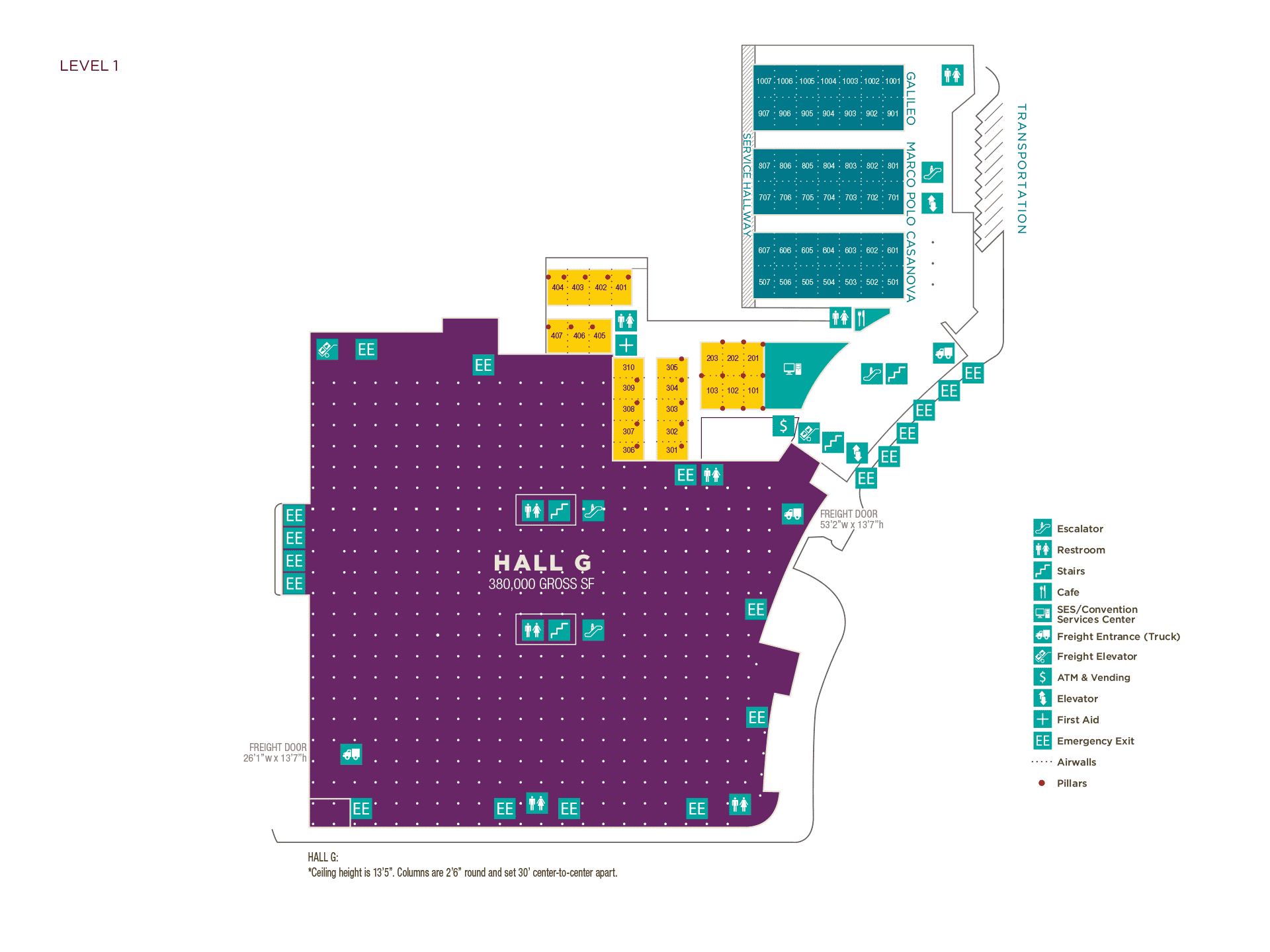 Expo Map & Floor Plan | The Venetian Convention & Expo Center Las Vegas
