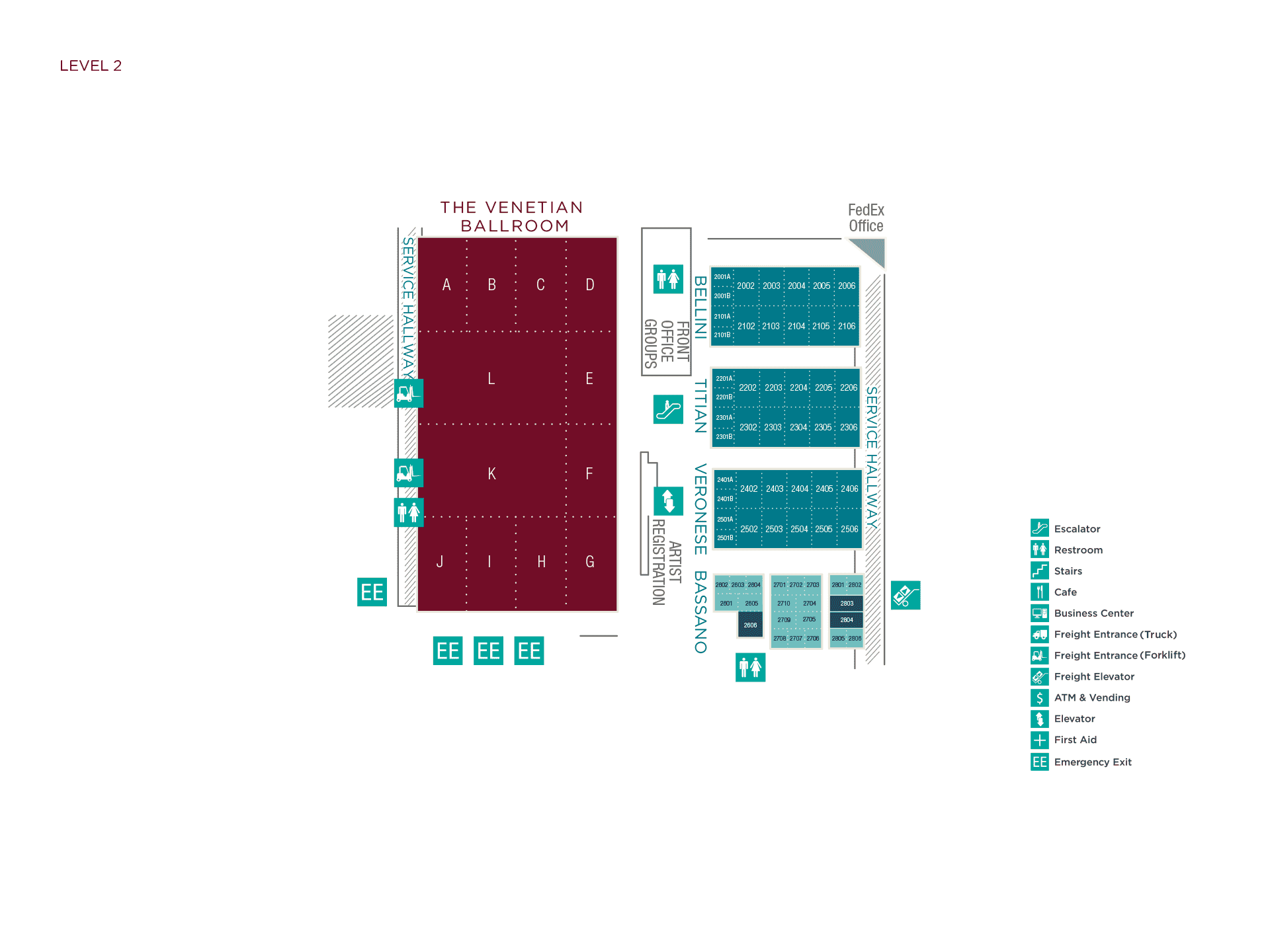 Expo Map & Floor Plan | The Venetian Convention & Expo Center Las Vegas